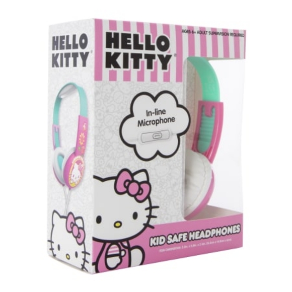 Sanrio | Headphones | New Hello Kitty Kidsafe Wired Headphones With Mic ...